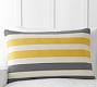 Tri-Color Awning Stripe Lumbar Decorative Pillow Cover | Pottery Barn
