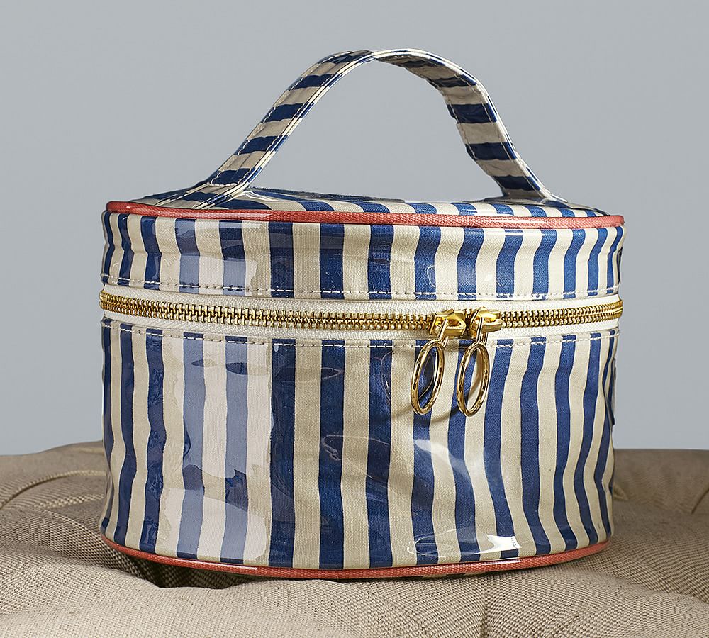 Navy Stripe Train Case | Travel Accessories | Pottery Barn