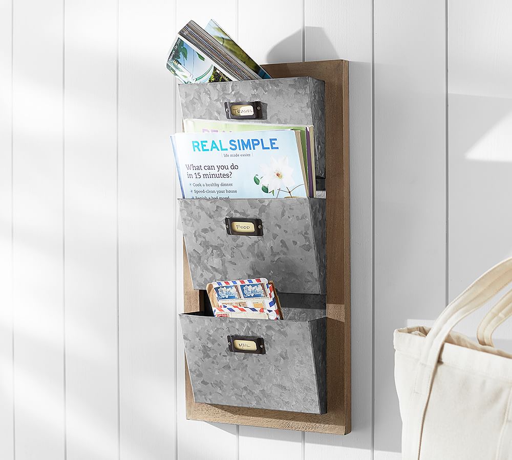 Seadrift Modular System, 3-Tier Letter/File Bin | Pottery Barn
