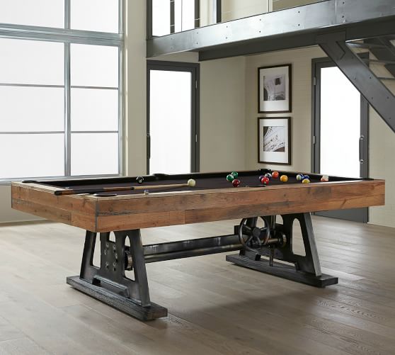 Da Vinci Reclaimed Wood Pool Table | Pottery Barn