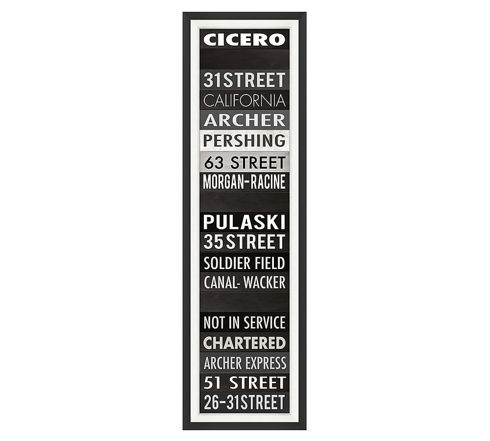 Chicago Sign Framed Print | Pottery Barn