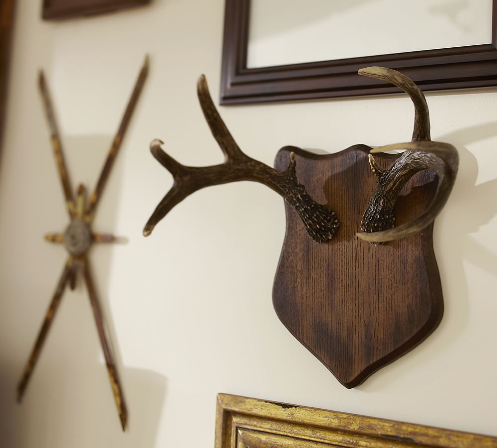 Faux Antler Plaques | Pottery Barn
