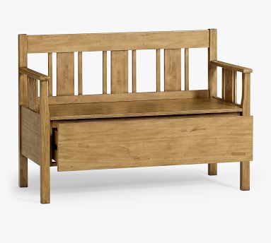 Heritage Farmhouse Entryway Storage Bench | Pottery Barn