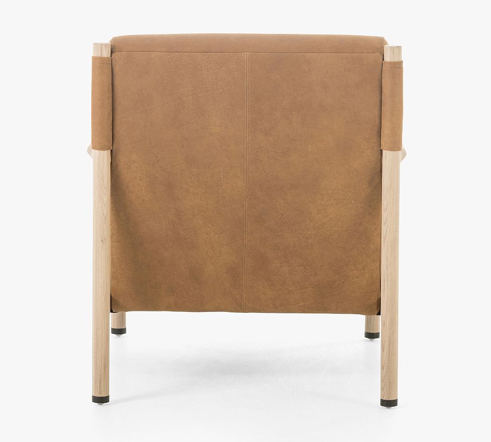 Rowan Cane Leather Armchair | Pottery Barn