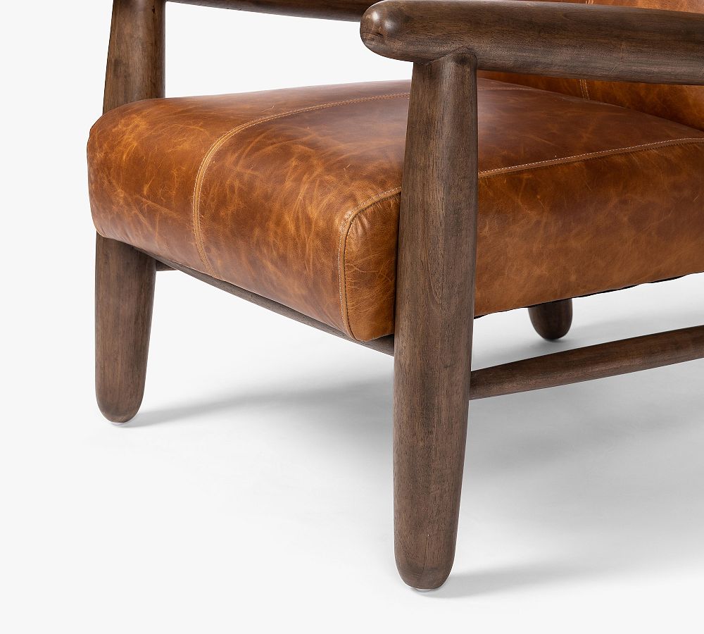 Westan Leather Armchair | Pottery Barn