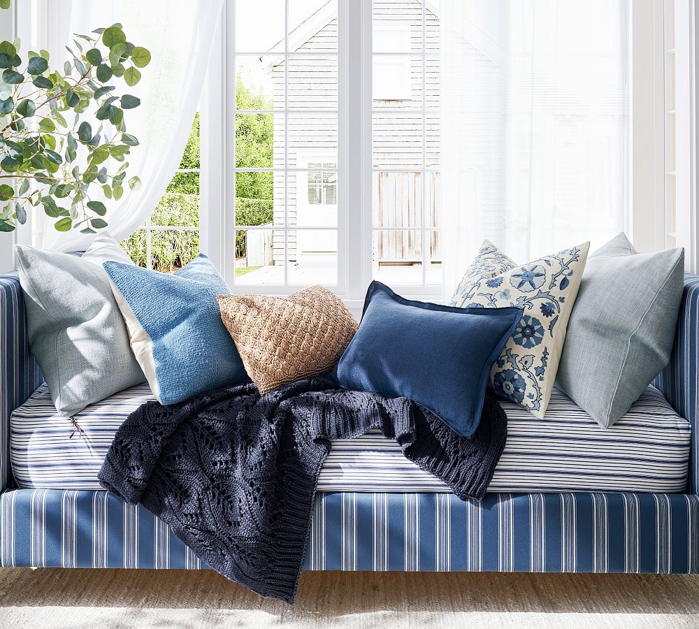 Penelope Embroidered Throw Pillow | Pottery Barn