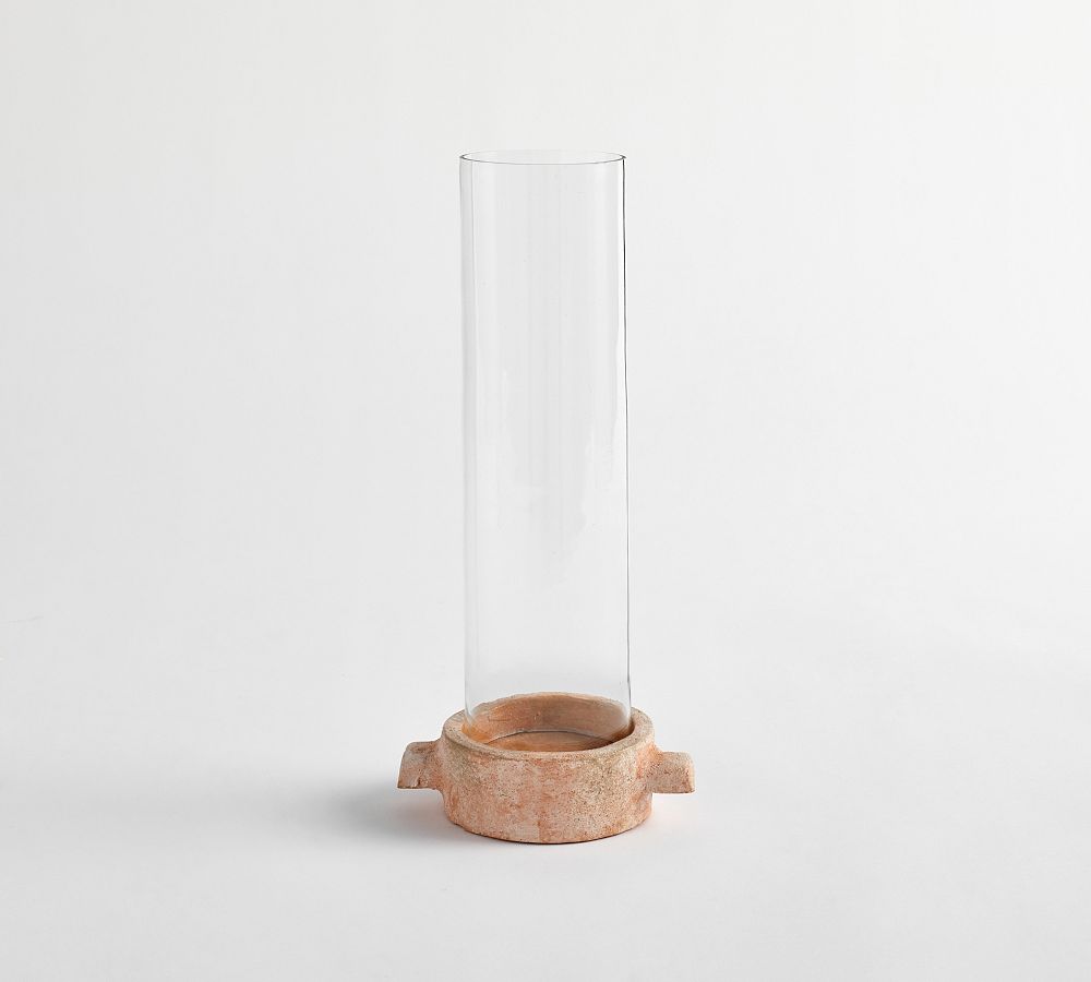 Artisan Handcrafted Ceramic Hurricane Candleholder | Pottery Barn