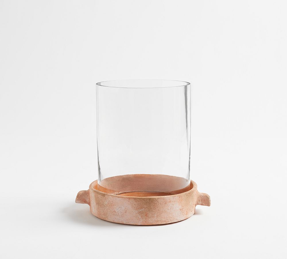 Artisan Handcrafted Ceramic Hurricane Candleholder | Pottery Barn