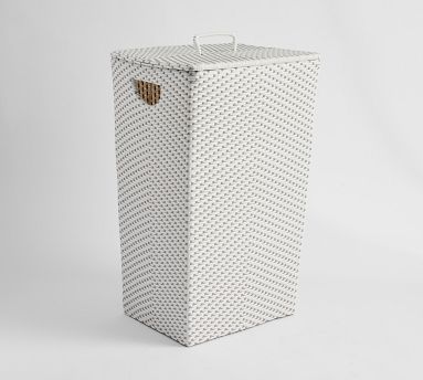 Newport Handwoven Lidded Hamper | Pottery Barn
