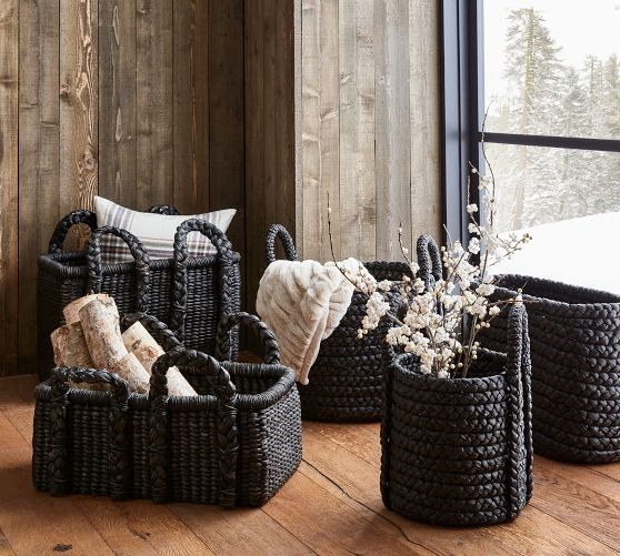 Beachcomber Round Handled Storage Baskets | Pottery Barn