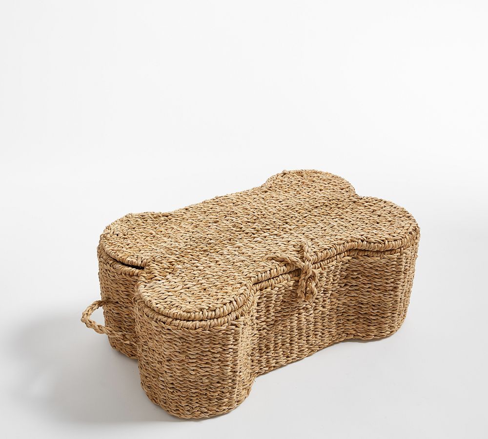 Safi Handwoven Seagrass Bone Storage Basket | Pottery Barn