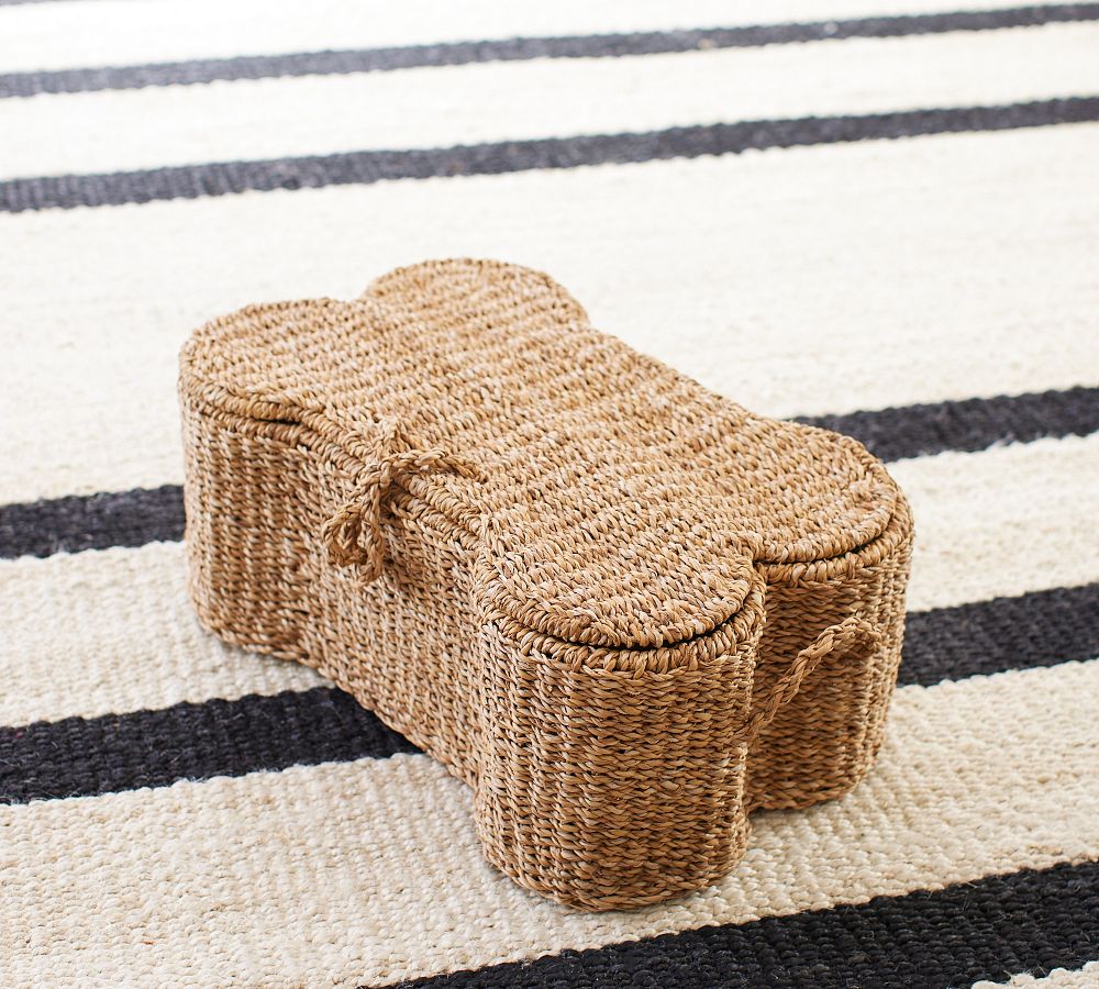 Safi Handwoven Seagrass Bone Storage Basket | Pottery Barn