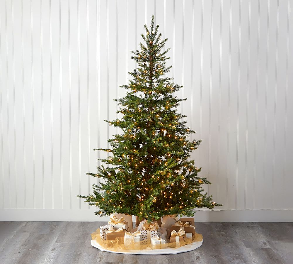 Pre-Lit North Carolina Spruce Faux Christmas Tree | Pottery Barn