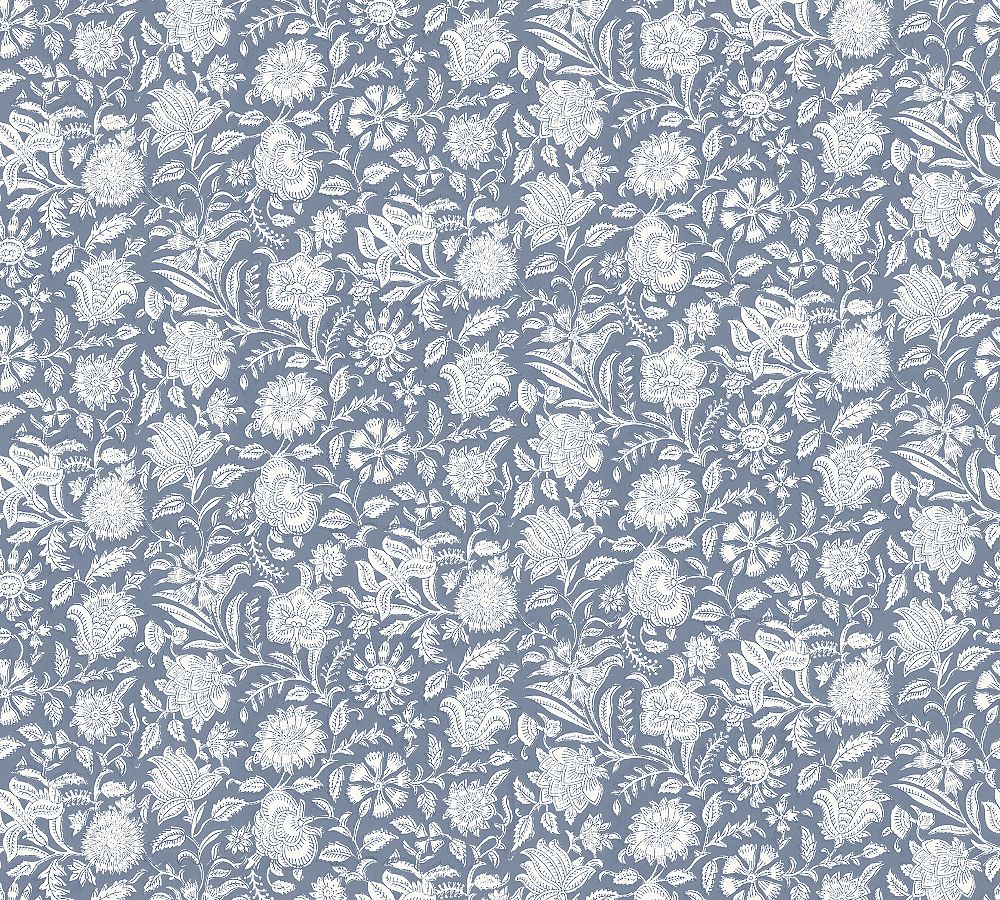 Floral Block Print Wallpaper | Pottery Barn