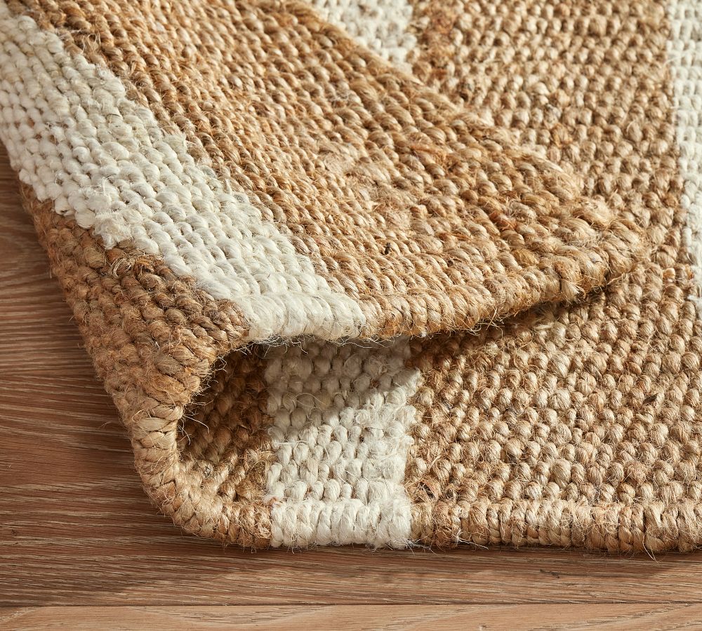 Danton Striped Jute Rug | Pottery Barn