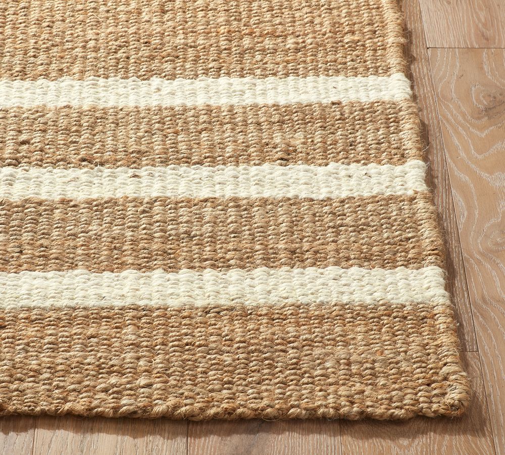Danton Striped Jute Rug | Pottery Barn