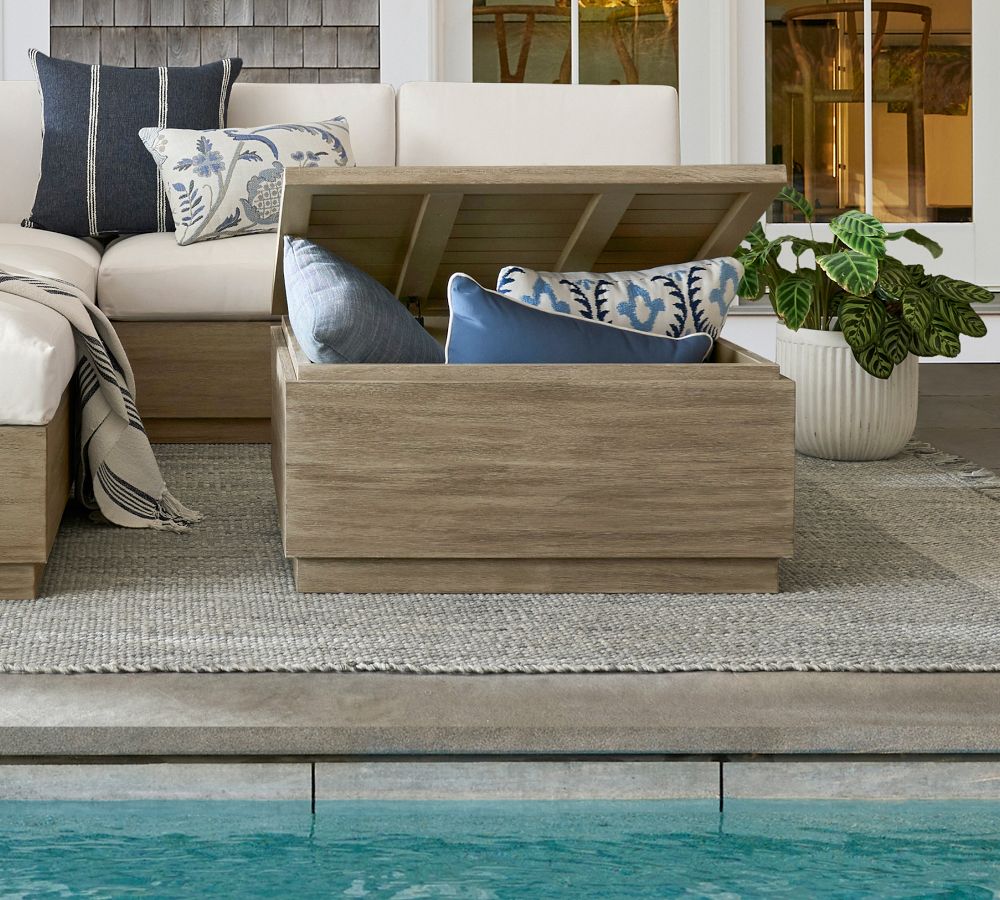 Indio FSC® Eucalyptus Modern Platform Coffee Table with Storage ...