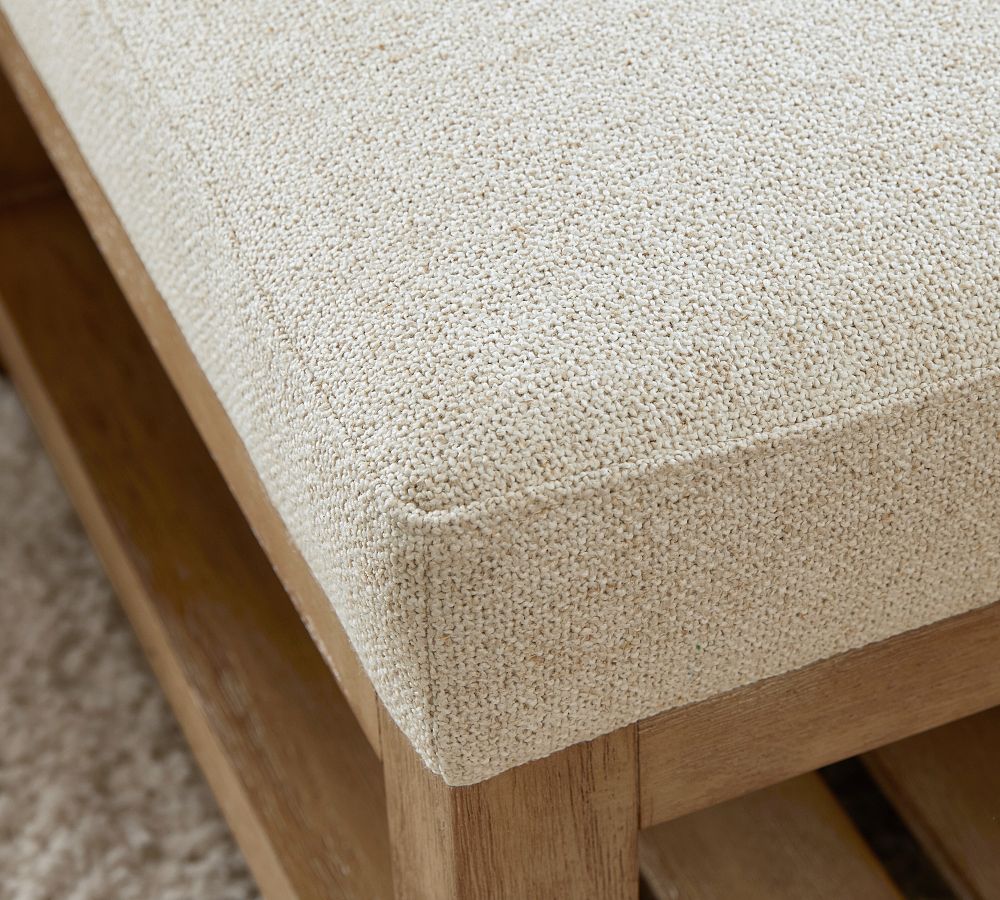 Jake Rectangular Upholstered Ottoman | Pottery Barn