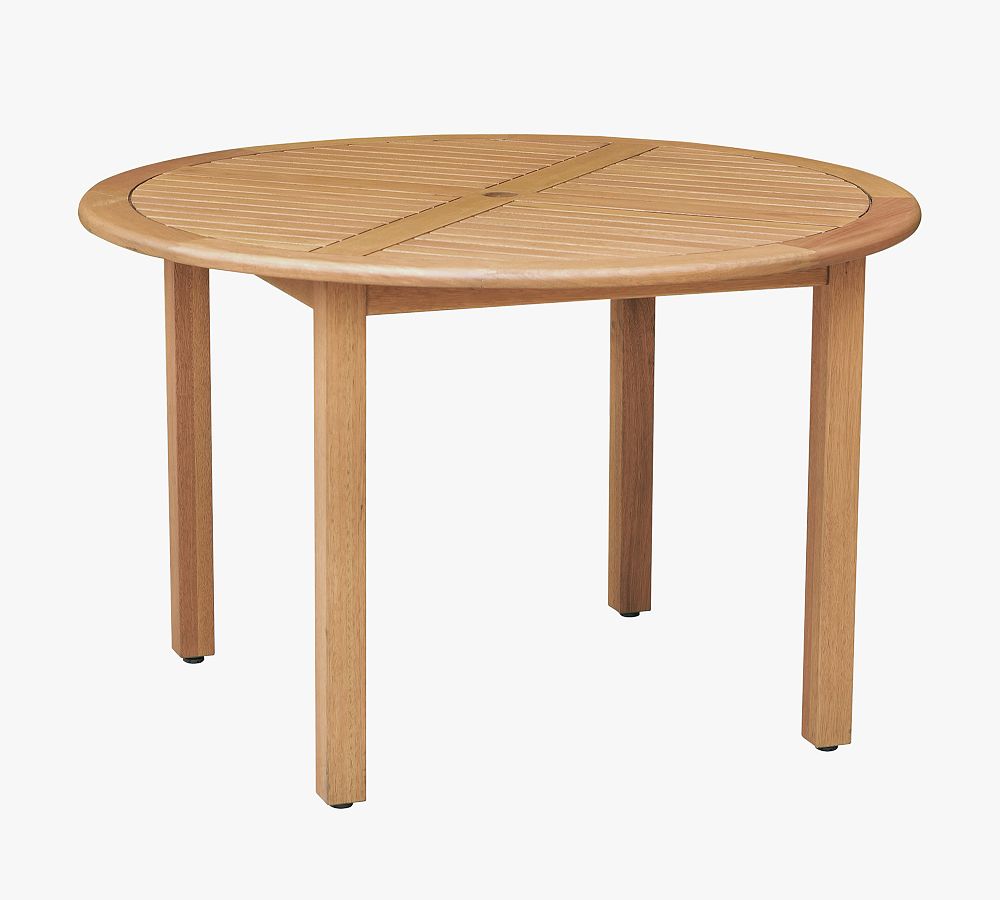 Chambly 47" FSC® Eucalyptus Round Dining Table | Pottery Barn
