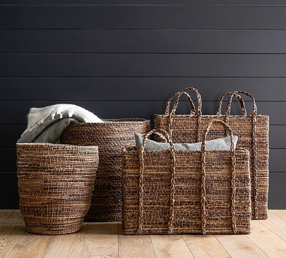 Wynne Handwoven Rectangular Baskets | Pottery Barn