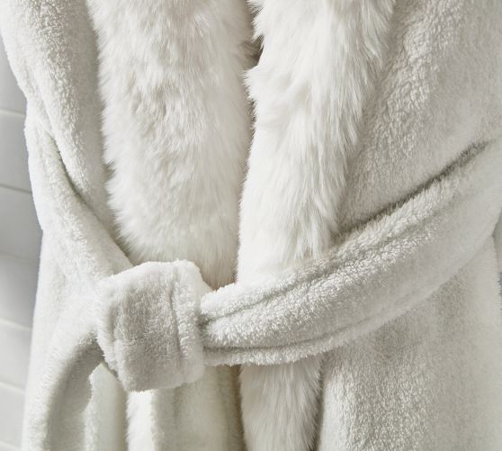 Alpine Faux Fur Robe | Pottery Barn