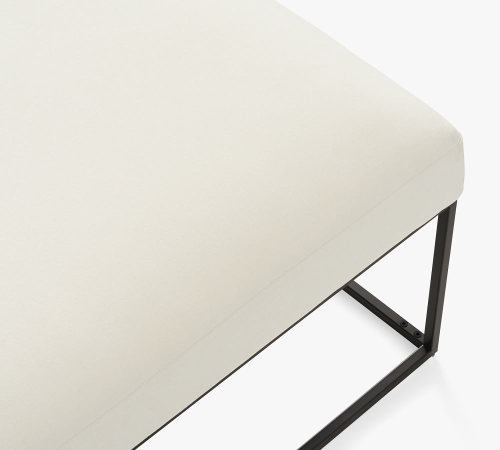 Millie Upholstered Ottoman | Pottery Barn