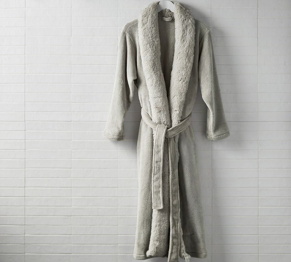 Alpine Faux Fur Robe | Pottery Barn