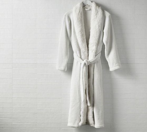 Alpine Faux Fur Robe Pottery Barn