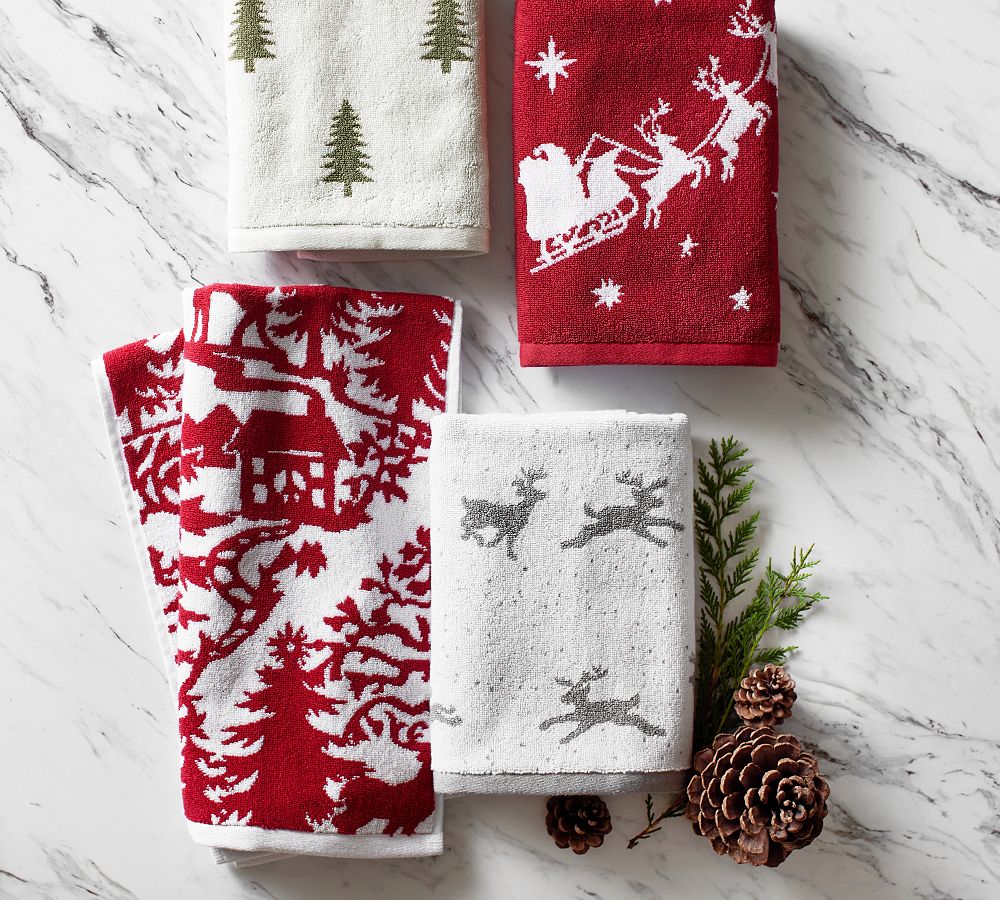 Rustic Reindeer Bath Towels | Pottery Barn