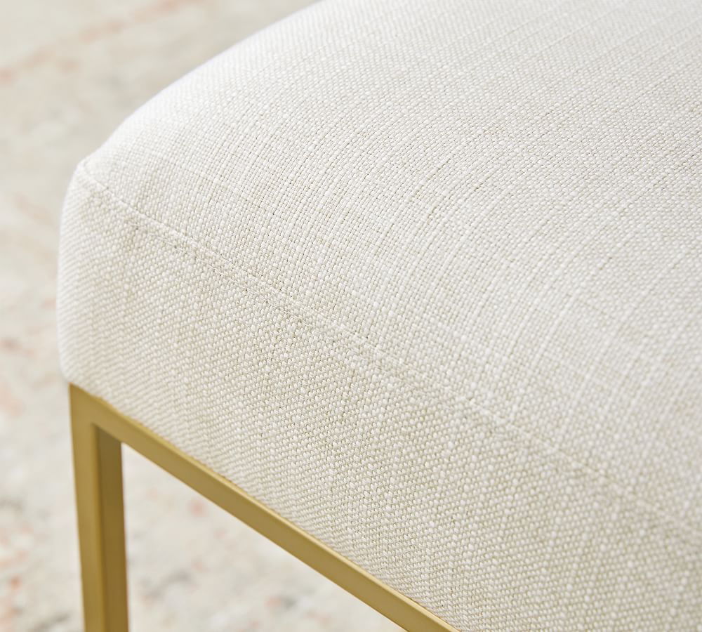 Millie Upholstered Ottoman | Pottery Barn