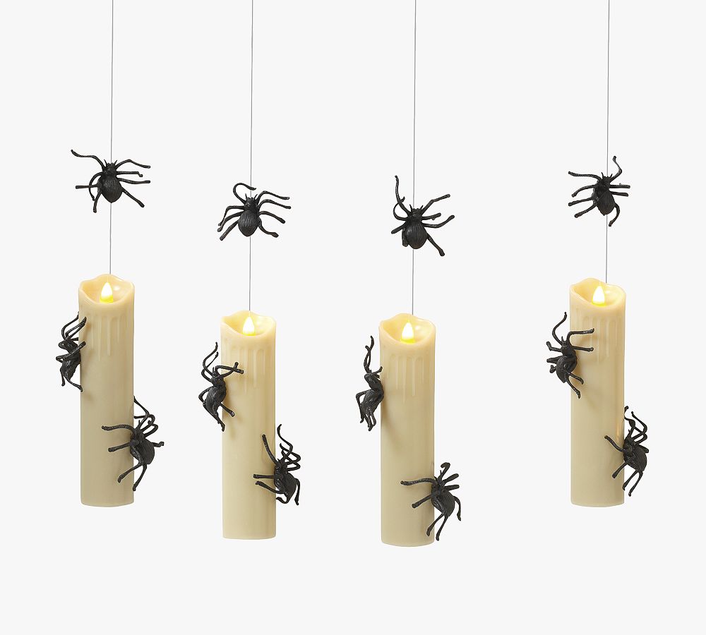 Hanging Spider LED String Lights - Set Of 4 | Pottery Barn