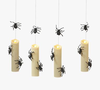 Hanging Spider LED String Lights - Set Of 4 | Pottery Barn