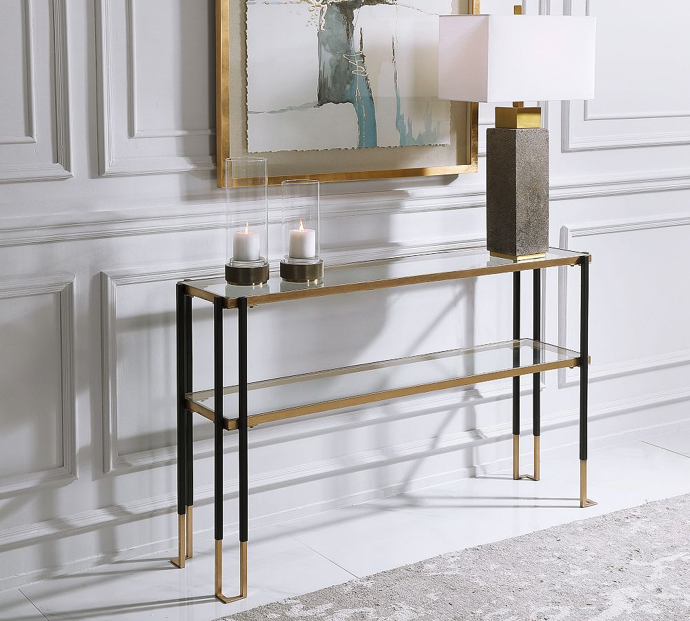 Keller Glass Console Table | Pottery Barn