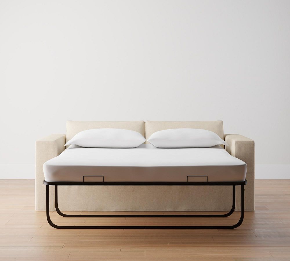 Carmel Square Slipcovered Sleeper Sofa | Pottery Barn