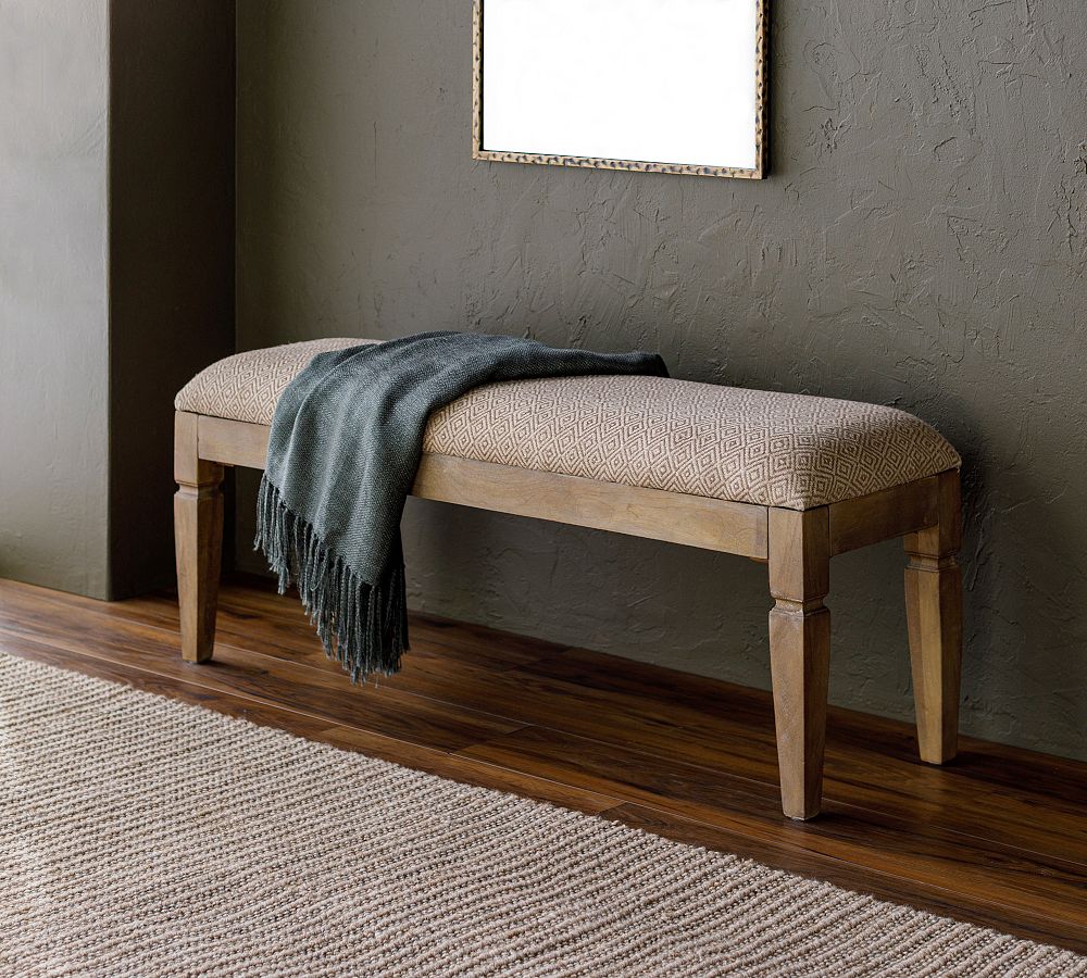 Violet Upholstered Bench | Pottery Barn