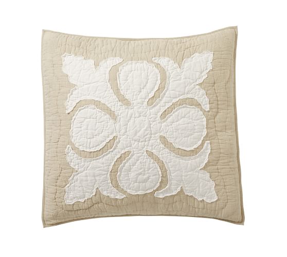 Aloha Handcrafted Cotton Patchwork Quilted Sham | Pottery Barn