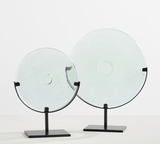 Glass Disk on Stand | Pottery Barn