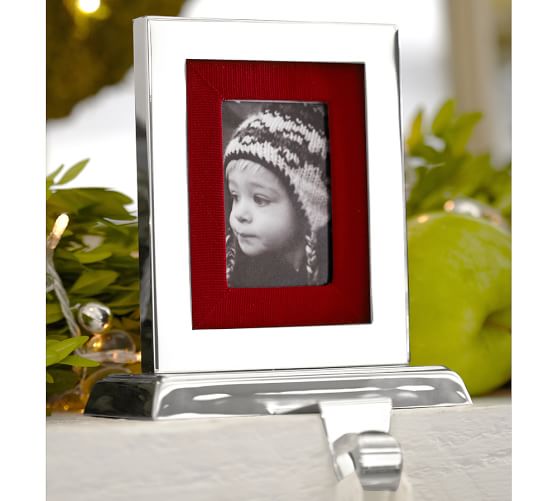 Grosgrain Frame Stocking Holder | Pottery Barn