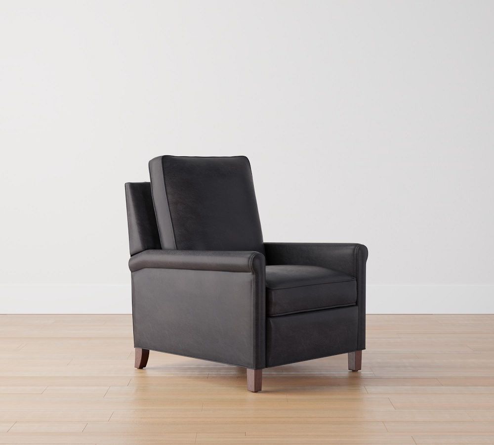 Tyler Roll Arm Leather Recliner | Pottery Barn