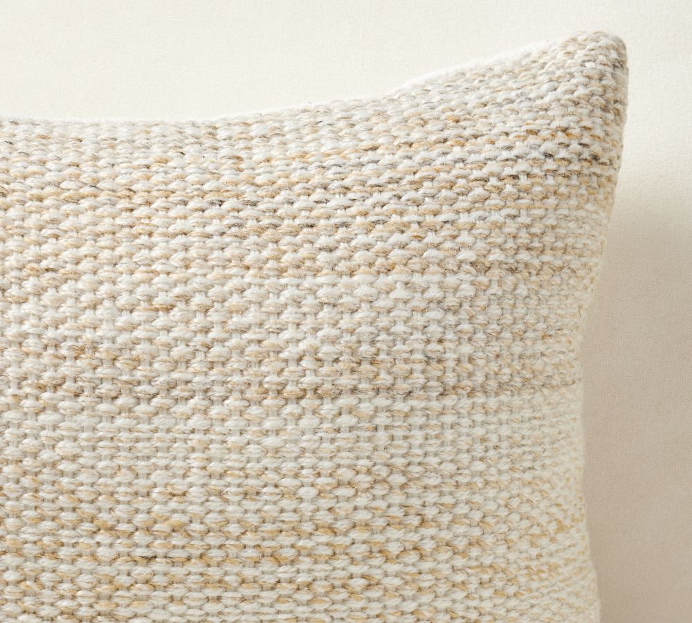 Bruno Handwoven Outdoor Lumbar Pillow | Pottery Barn