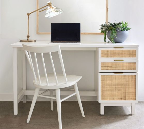 Westly Cane Writing Desk | Pottery Barn