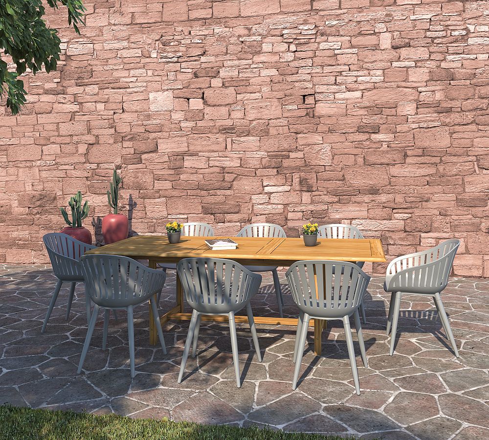 Sinclair Metal Outdoor Dining Chairs, Set of 4 | Pottery Barn