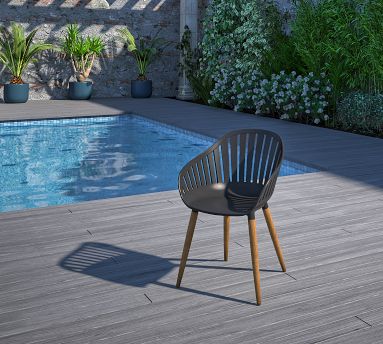 Sinclair Metal Outdoor Dining Chairs, Set of 4 | Pottery Barn