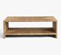 Malibu Rectangular Woven Coffee Table | Pottery Barn