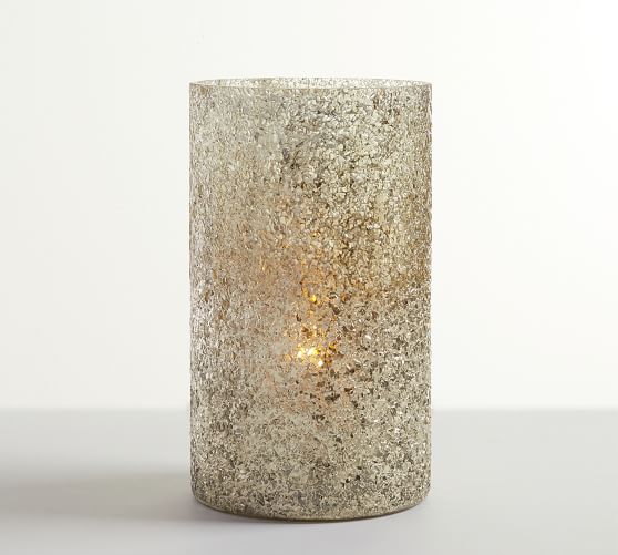Gemma Textured Hurricane Candleholder | Pottery Barn
