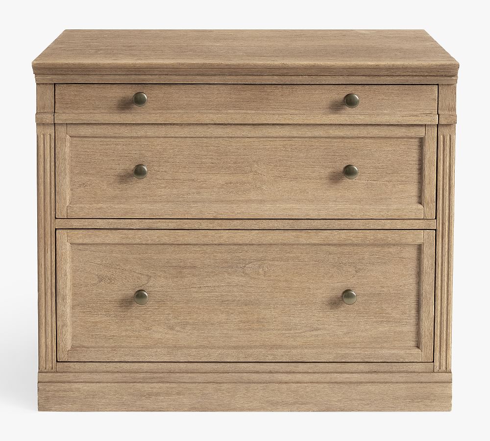 Livingston Double 2-Drawer Lateral Filing Cabinet with Top | Pottery Barn