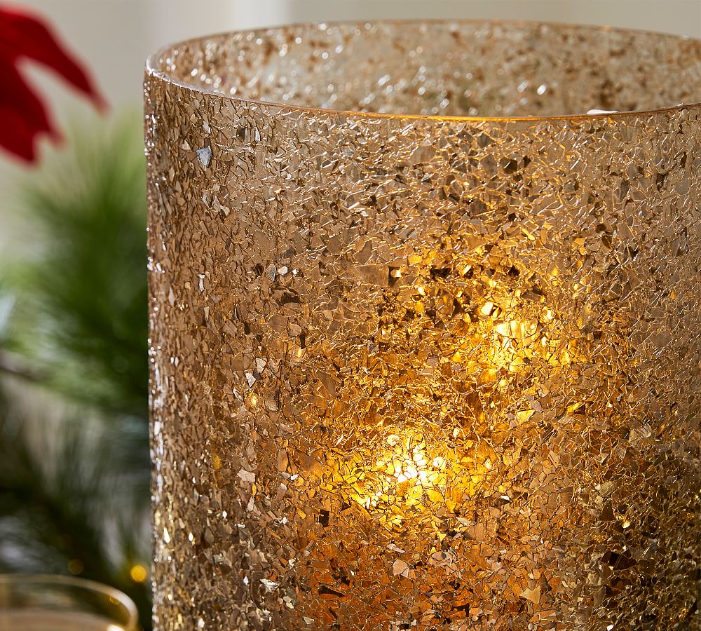 Gemma Textured Hurricane Candleholder | Pottery Barn