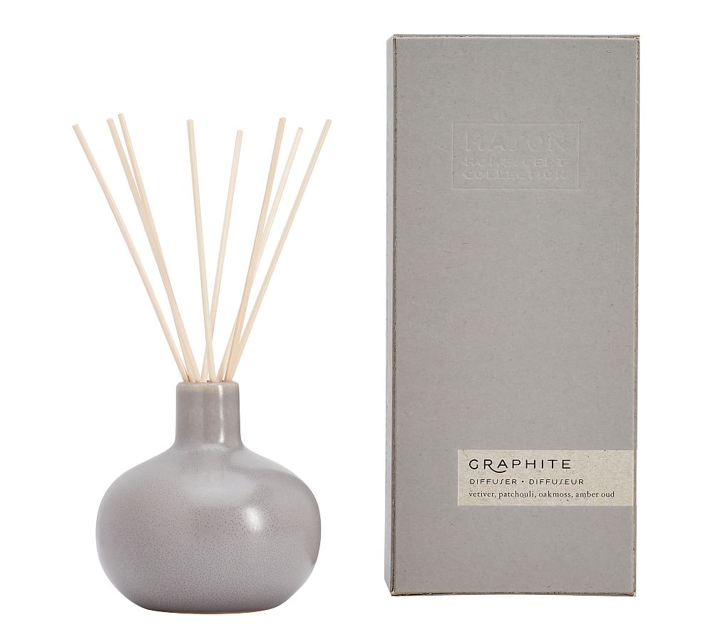 Mason Ceramic Reed Diffuser - Gray Oak | Pottery Barn
