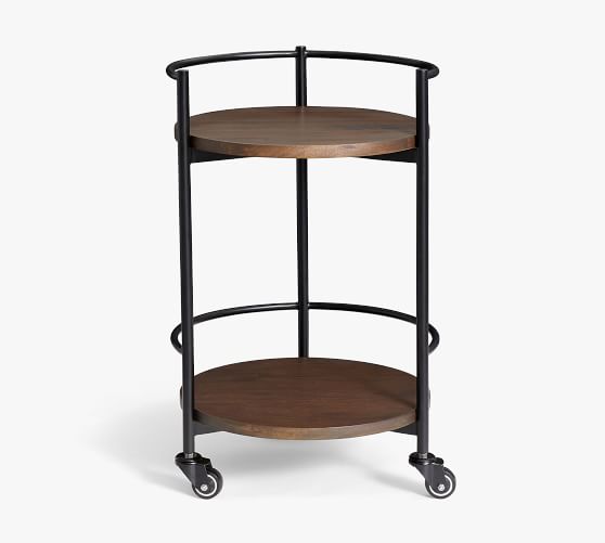 Warren Round Bar Cart | Pottery Barn