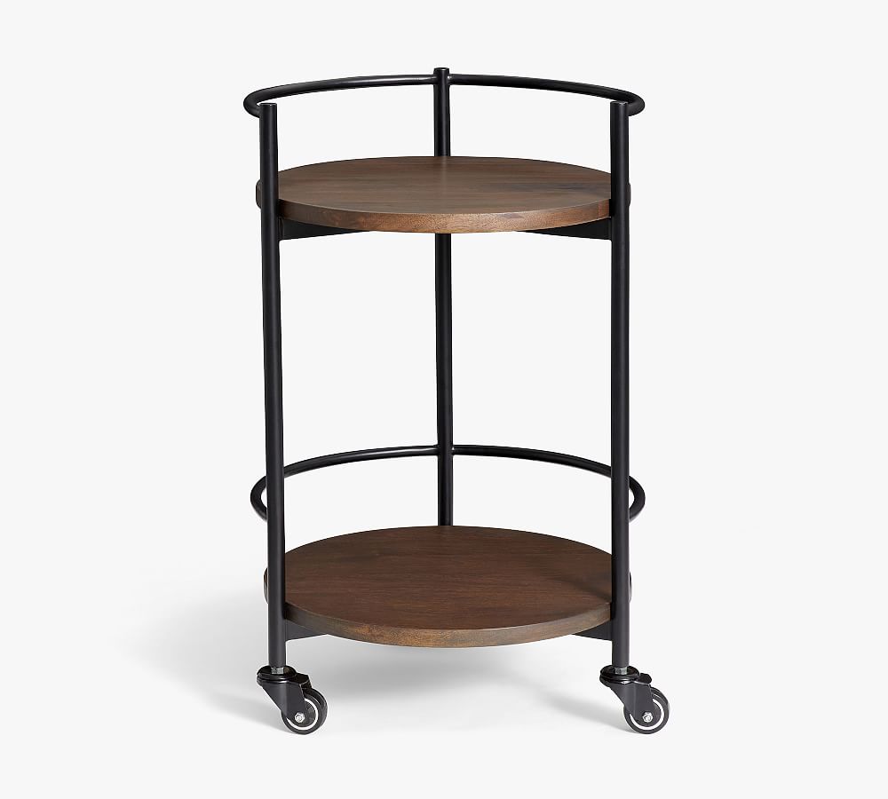 Warren Round Bar Cart | Pottery Barn